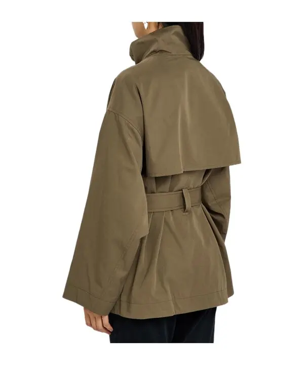 FRAME Belted Cotton Trench Jacket