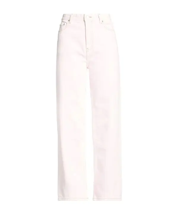GANNI Straight-leg Pants With Tie-dye Design And Belt Buckle Detail