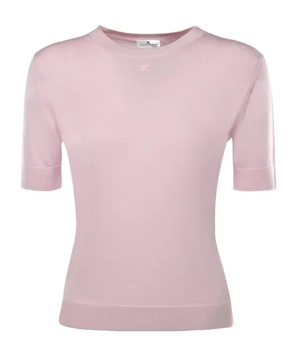 COURREGES Courrèges Logo Embroidered Jumper