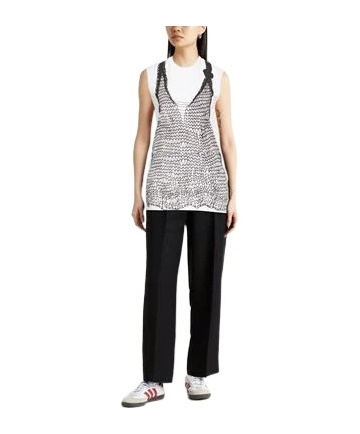 Sportmax Solid Color Sleeveless T-shirt