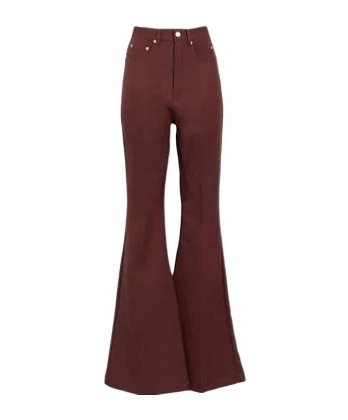 Rick Owens Solid-color Wool Flared Pants