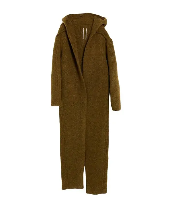 Rick Owens Minimalist Solid-color Single-breasted Coat