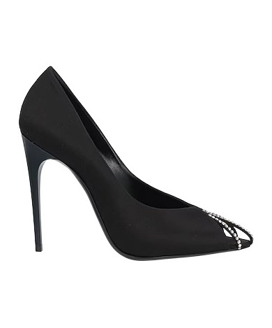 Saint Laurent Rhinestone Pointed-toe Open-toe High Heels