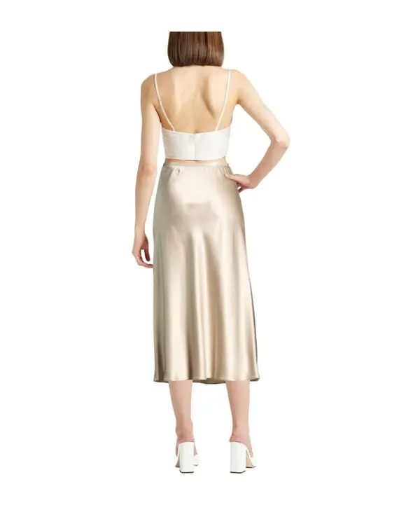 Max Mara Satin Midi Skirt