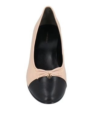 Tory Burch Two-tone Leather Block Heel Pumps