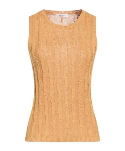 Max Mara Linen Knit Vest - Pink