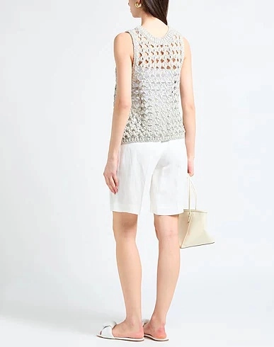 Brunello Cucinelli Round Neck Sleeveless Knit Sweater