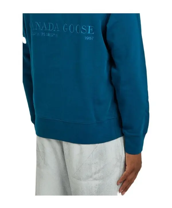 Canada Goose Hooded Embroidered Cotton Sweatshirt