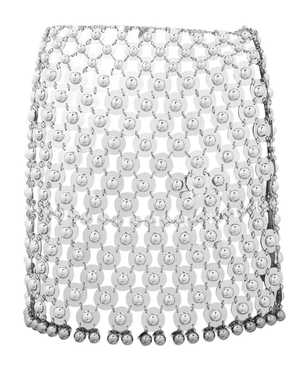 Rabanne Disc Link Metal Mini Skirt