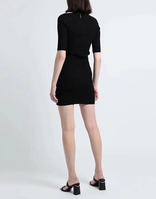 GANNI Ribbed Knit Dress With Cutout Detail