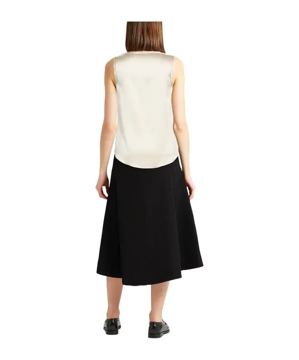 Brunello Cucinelli Sleeveless Satin Top