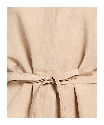 Max Mara Long Sleeve Taffeta Shirt With Belt