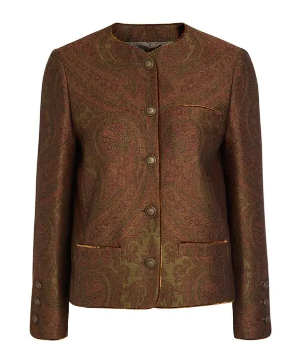 Etro Paisley Jacquard Tailored Woven Jacket