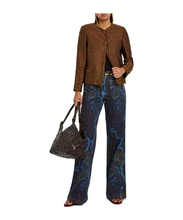 Etro Paisley Jacquard Tailored Woven Jacket