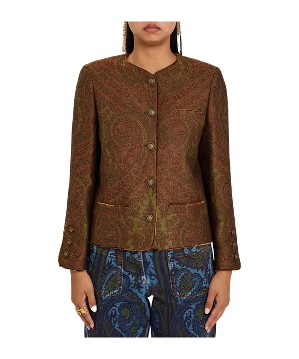 Etro Paisley Jacquard Tailored Woven Jacket