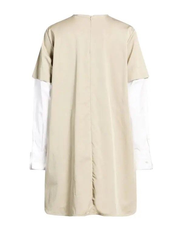 Max Mara Two-tone Trumpet Skirt With Long Sleeves And Pockets