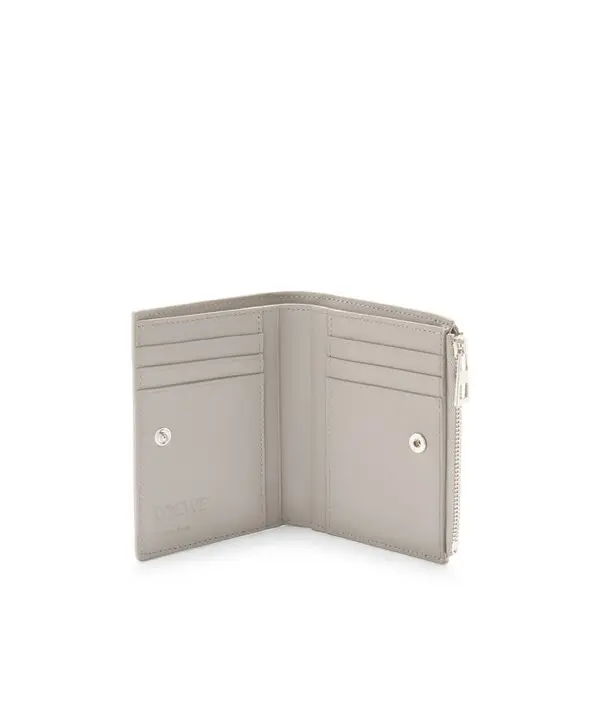 Loewe Slim Compact Wallet In Textured Classic Calfskin