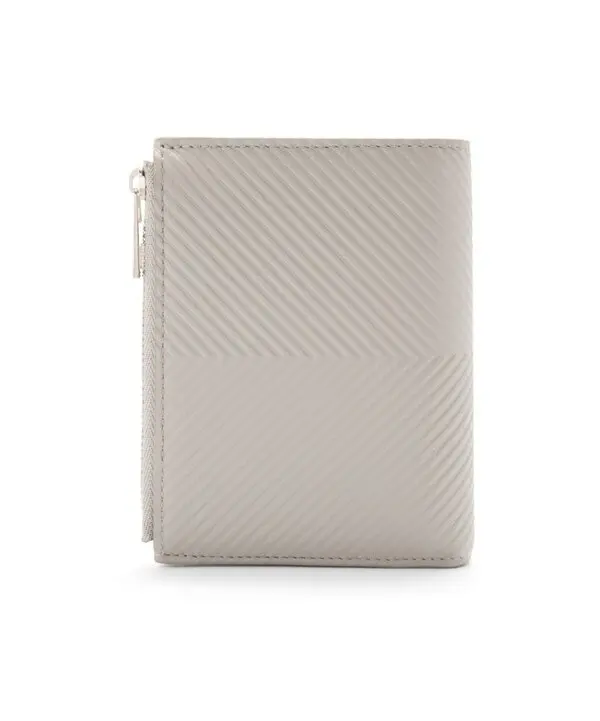Loewe Slim Compact Wallet In Textured Classic Calfskin
