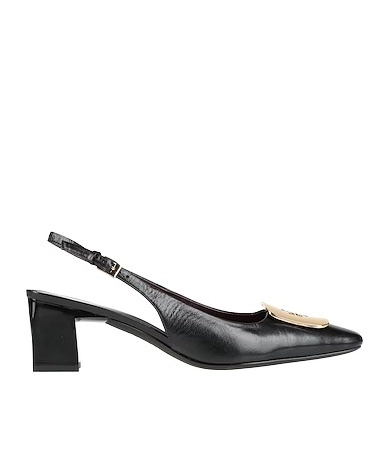 Tory Burch Leather Block Heel Mary Jane Slingbacks
