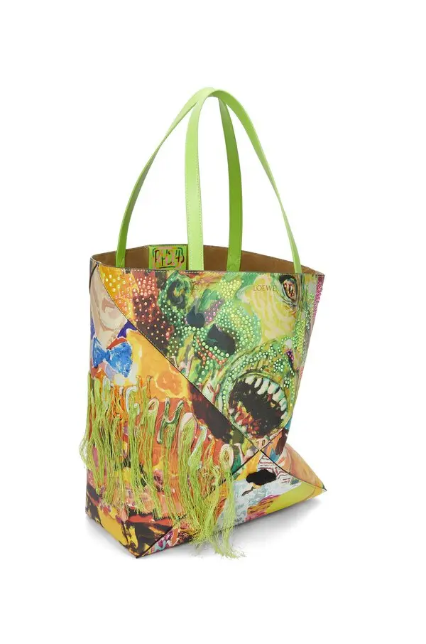 Loewe Xl Puzzle Fold Tote In Classic Calfskin