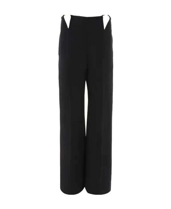 DION LEE V-wire Straight-leg Cut-out Trousers