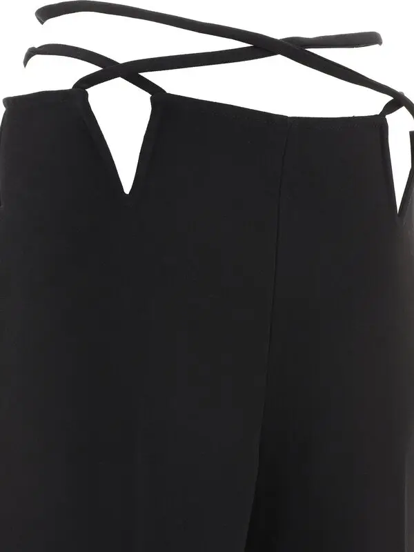 DION LEE V-wire Straight-leg Cut-out Trousers