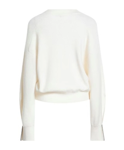 Brunello Cucinelli Lightweight V-neck Long-sleeve Knit Top