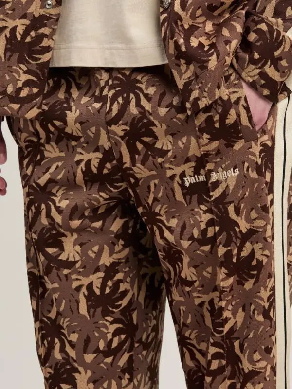 Palm Angels Camo Palm Tree Printed Track Pants