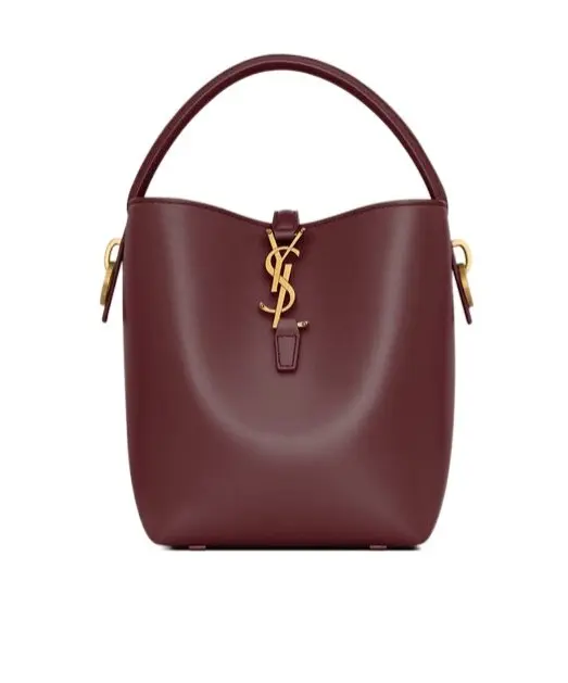 Saint Laurent Le 37 Small In Shiny Leather - Red