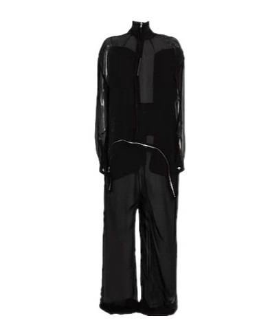 Rick Owens High-neck Zipper Jumpsuit