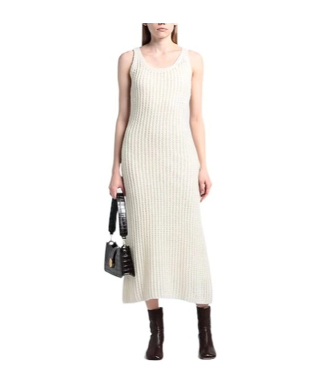 Chloé Knitted Perforated Sleeveless Maxi Dress