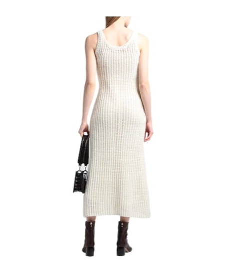 Chloé Knitted Perforated Sleeveless Maxi Dress