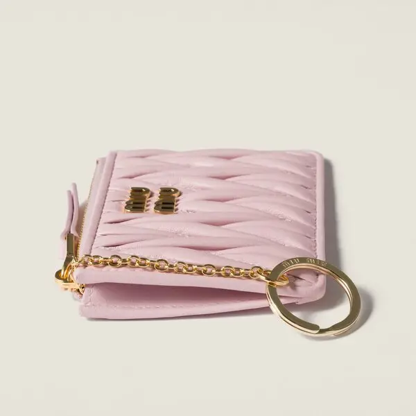 Miu Miu Matelassé Nappa Leather Card Holder