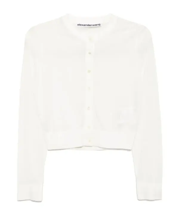 Alexander Wang Crystal-embellished Cropped Top