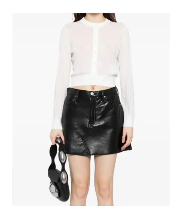 Alexander Wang Crystal-embellished Cropped Top