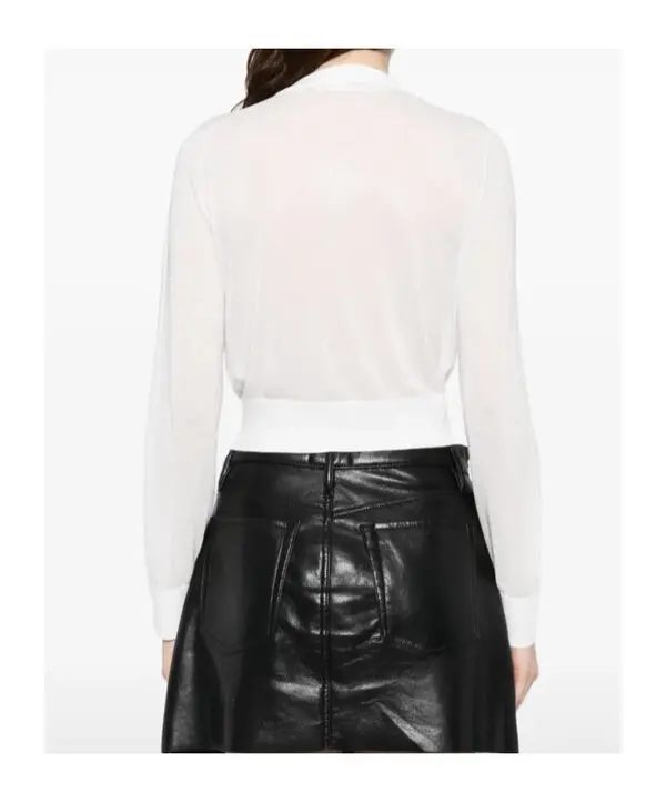 Alexander Wang Crystal-embellished Cropped Top