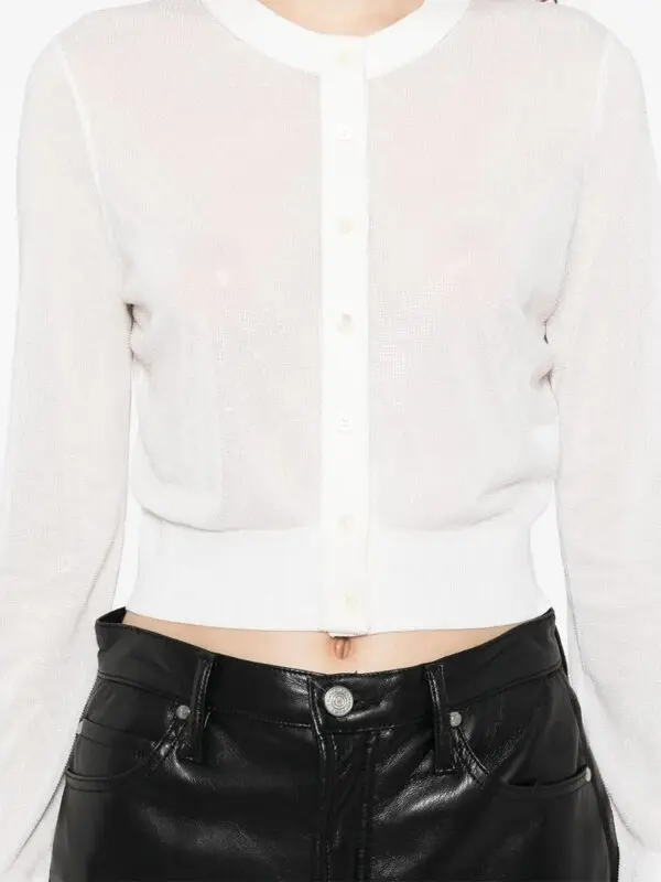 Alexander Wang Crystal-embellished Cropped Top