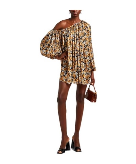 Saint Laurent Floral Print Mini Dress