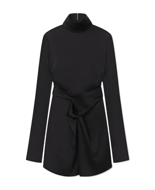 Nanushka Charon Twisted Satin Dress