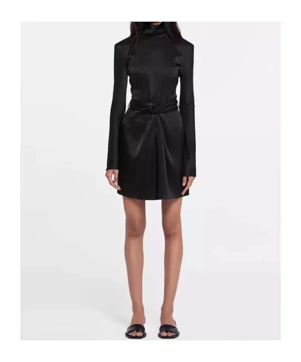 Nanushka Charon Twisted Satin Dress