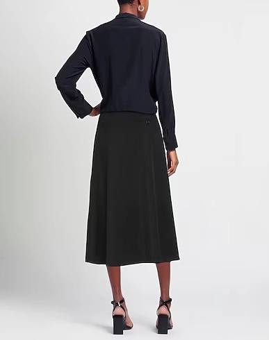 Balenciaga Gabardine Flared Midi Skirt