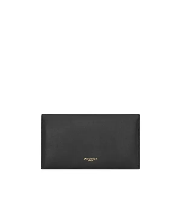 Saint Laurent Letter Large Wallet In Leather