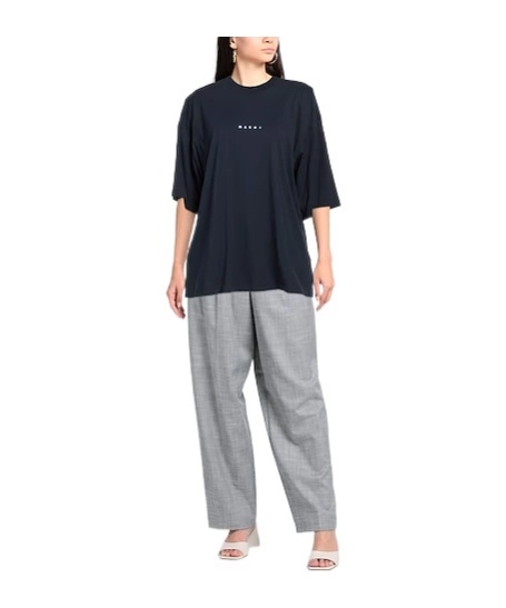 Marni Relaxed Fit Solid Color T-shirt