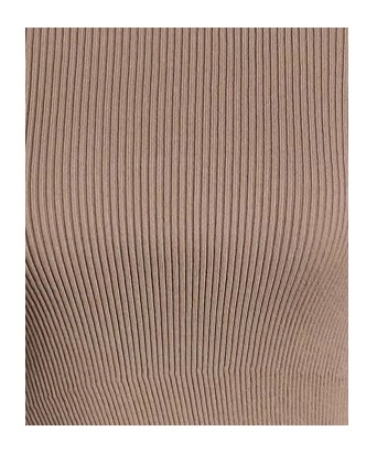 Rick Owens Solid Color Ribbed Knitted Sweater