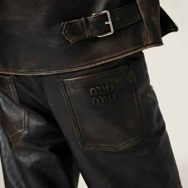 Miu Miu Nappa Leather Pants
