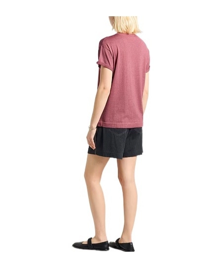 Brunello Cucinelli Metallic Crewneck Short Sleeve Jumper - Pink