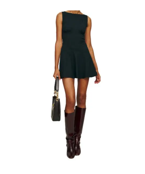 REFORMATION Mayve Organic-cotton Mini Dress