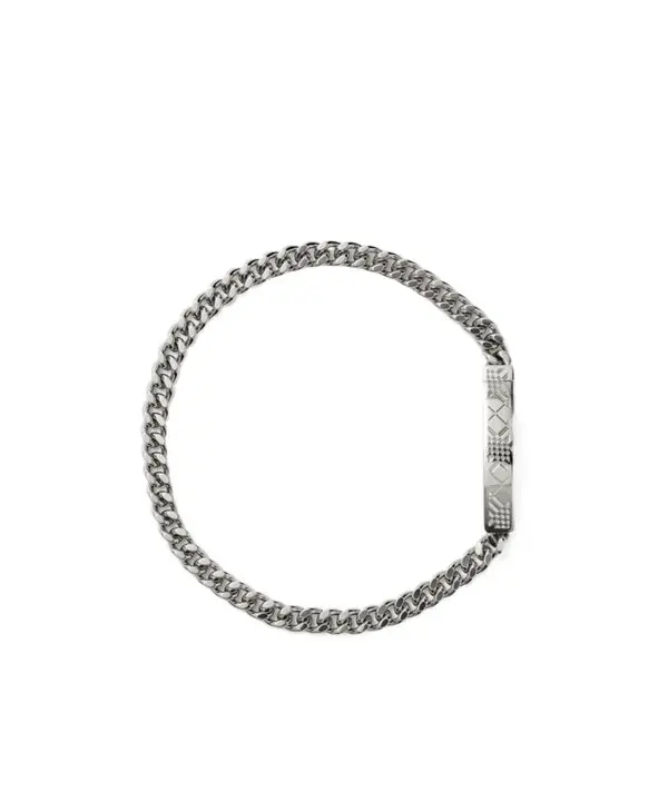 Burberry Engraved Check Chain Bracelet