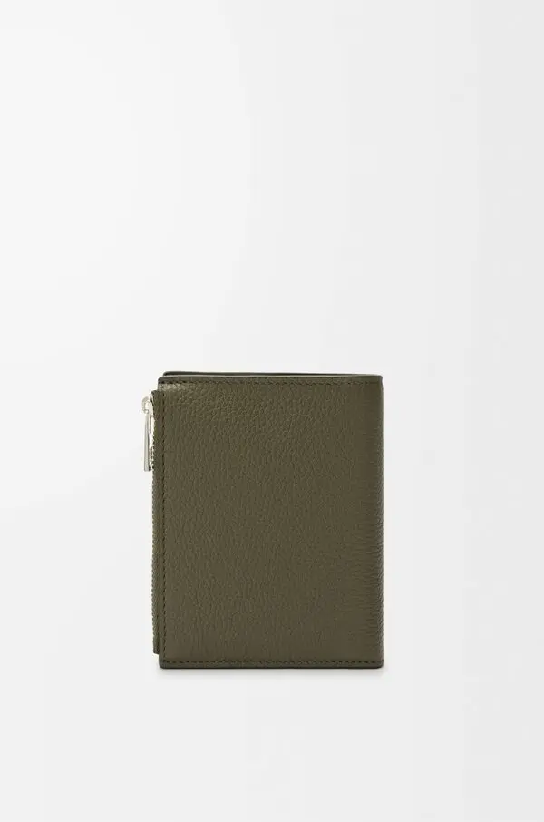 Loewe Slim Compact Wallet In Soft Grained Calfskin