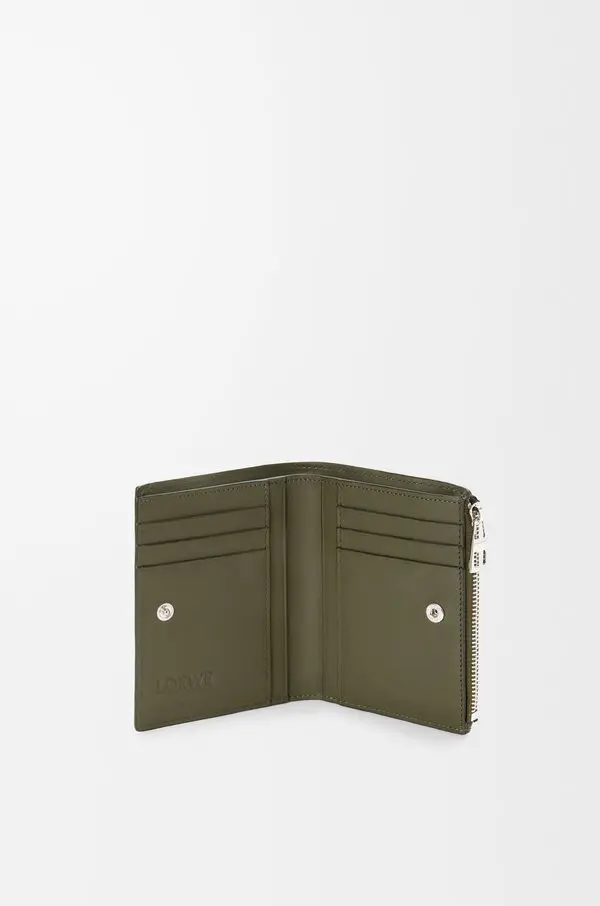 Loewe Slim Compact Wallet In Soft Grained Calfskin